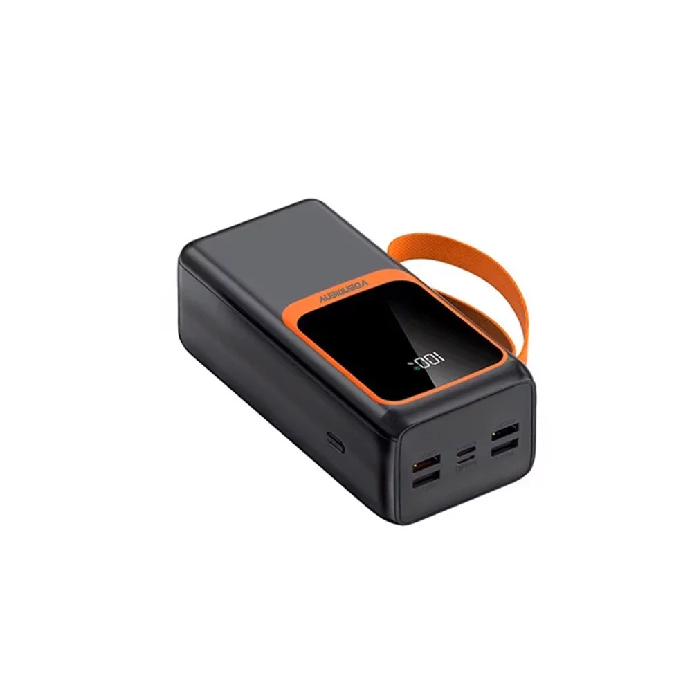 Powerbank Denmen DP32 50000mAh USB-C Lightning Latarka Czarny - 4kom.pl