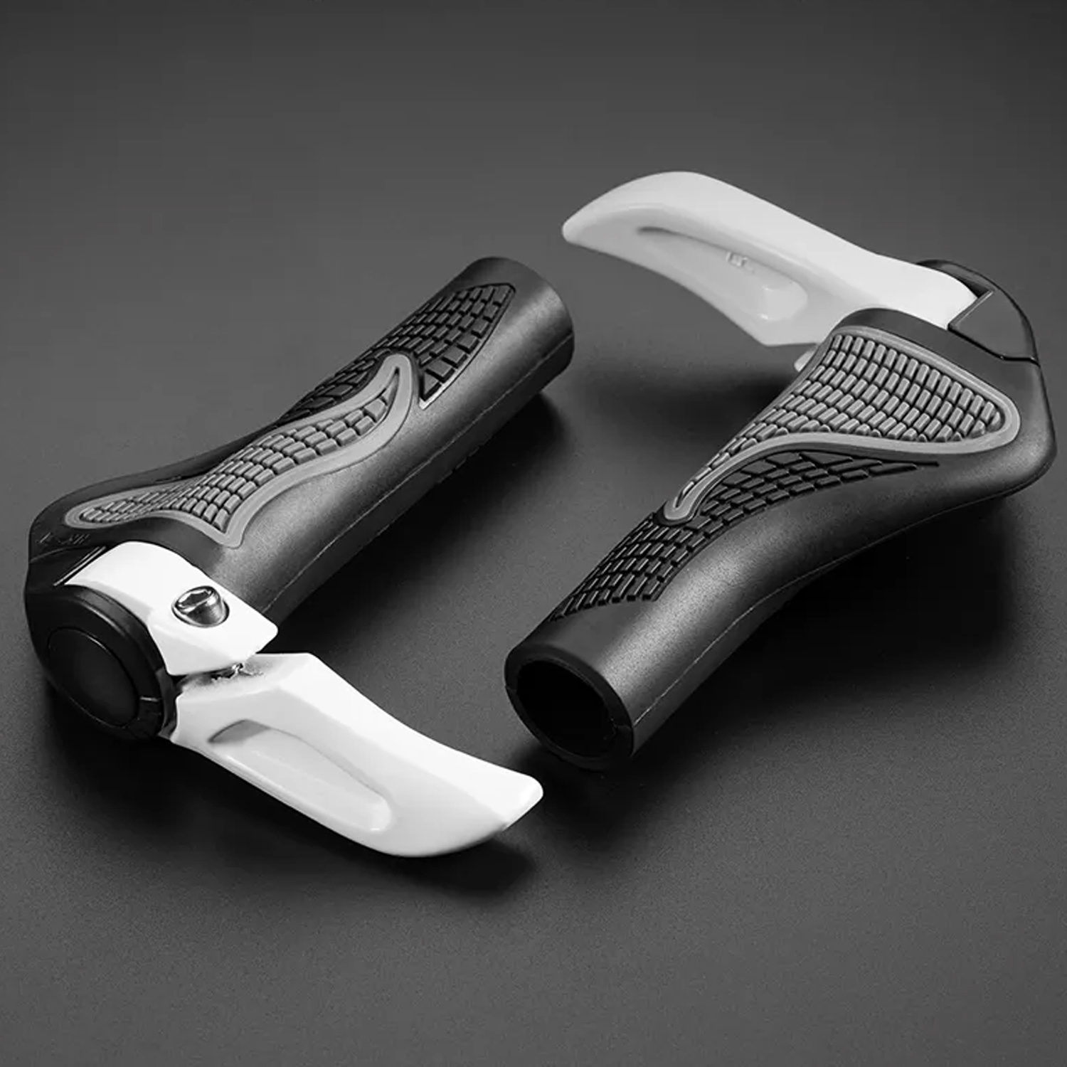 Chwyty gripy rowerowe rączki rogi do kierownicy roweru ergonomiczne ...