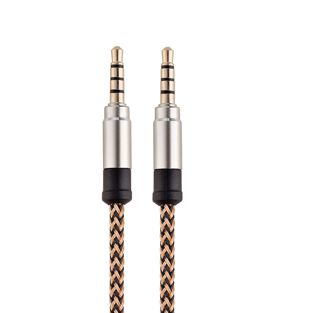 Kabel Audio 2x Mini Jack - Jack 3.5mm długi przewód AUX Oplot mocny 1 ...